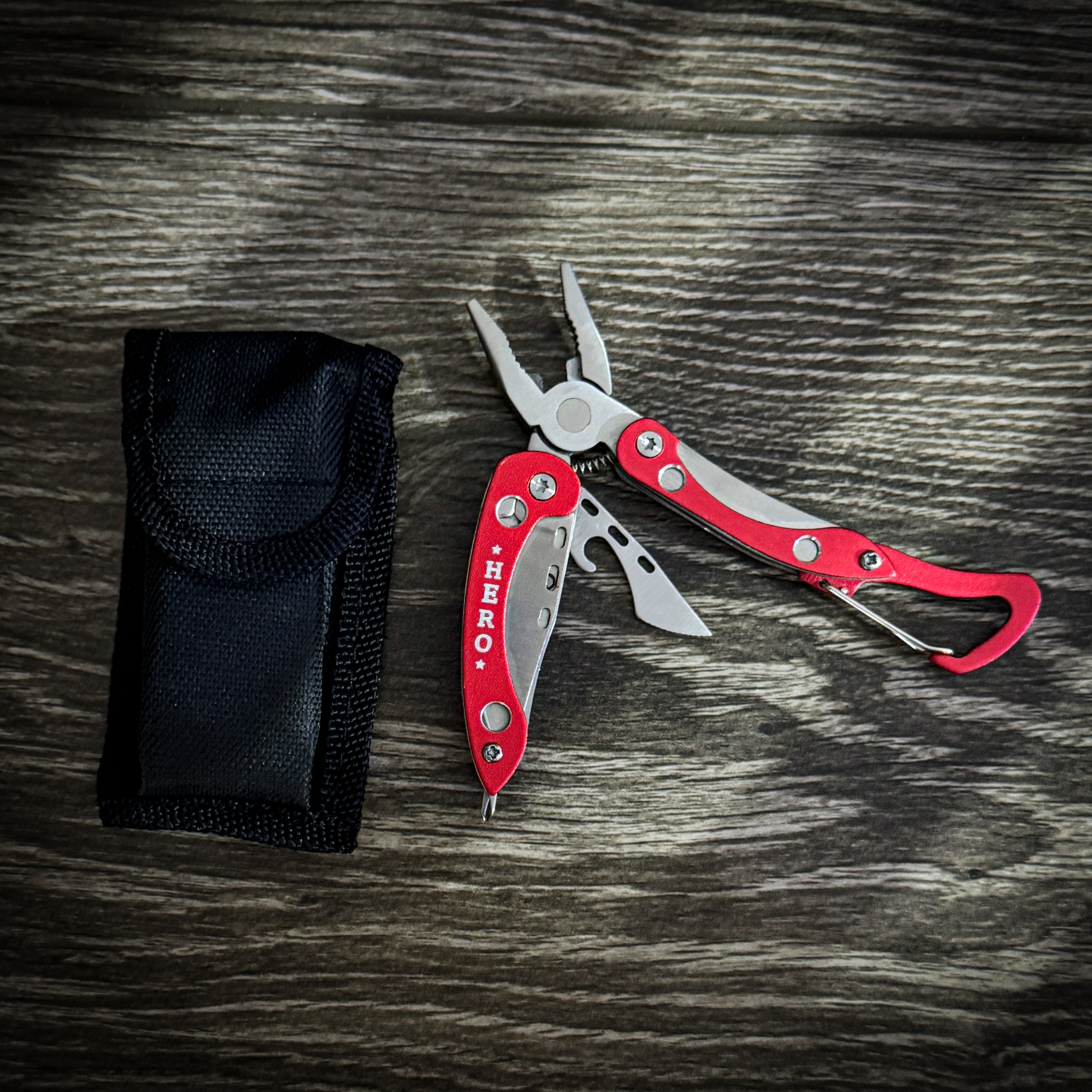 LineMan 9-in-1 Multi-Tool – Compact Folding Pocket tool with Pouch ...