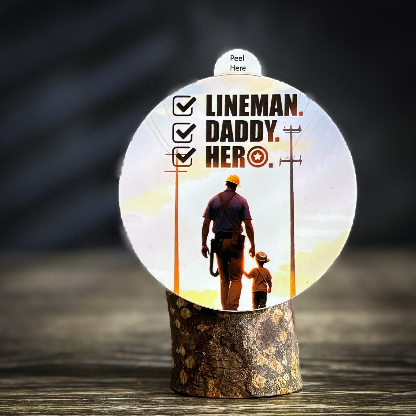 LineMan, Daddy, Hero Sticker | The LineCrate